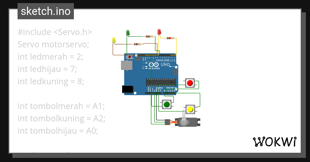 tombol/led - Wokwi ESP32, STM32, Arduino Simulator