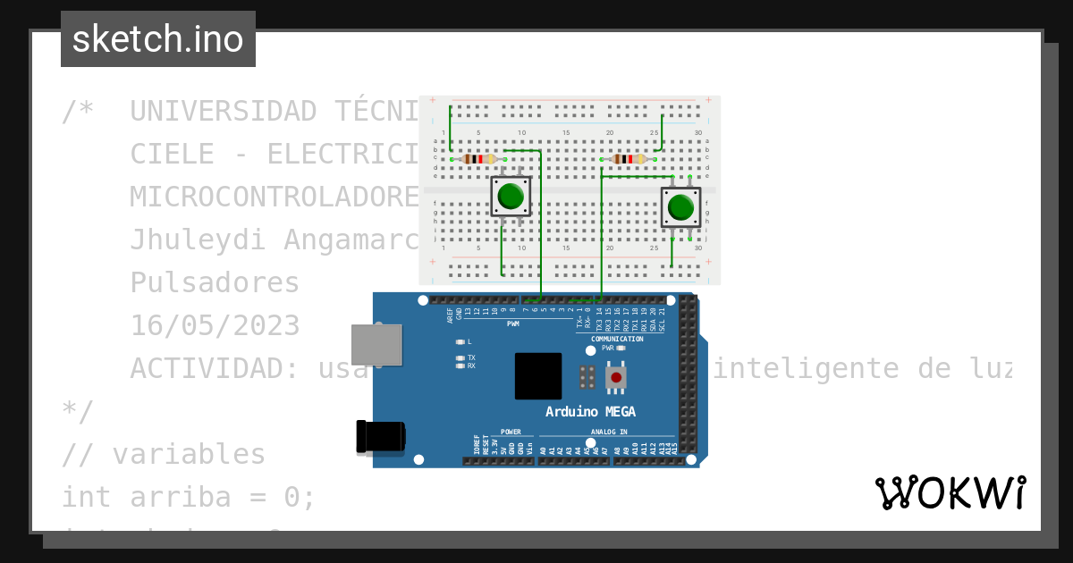 Pulsadores Wokwi Esp32 Stm32 Arduino Simulator 8427