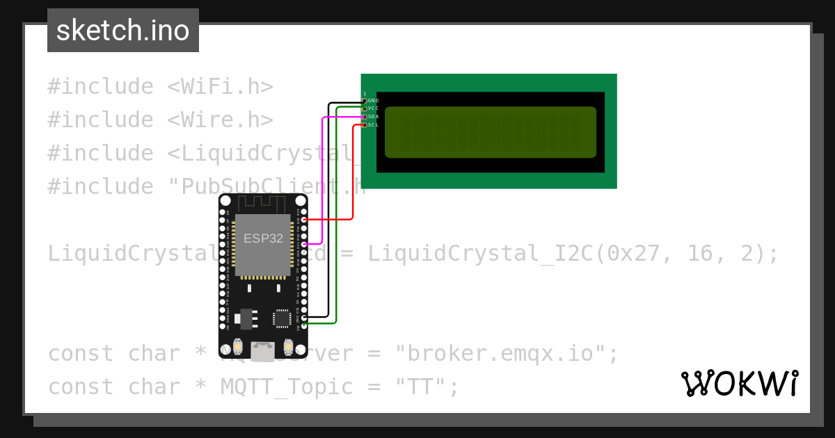 Lcd Tuần 4 Mqtt Wokwi Esp32 Stm32 Arduino Simulator 5639