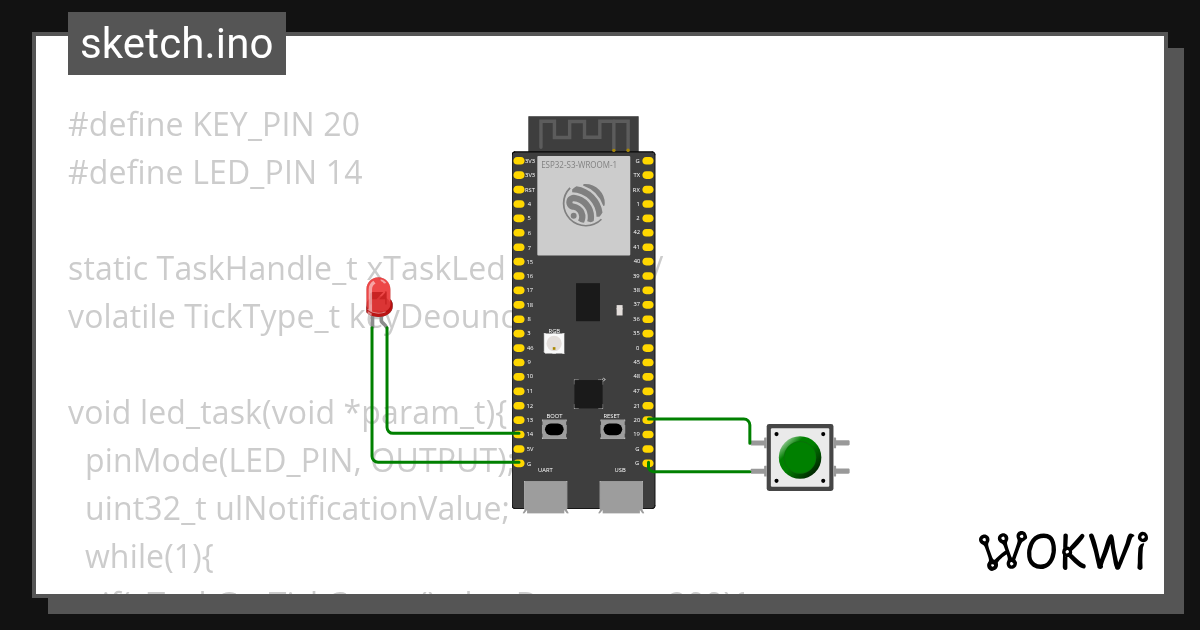 直达任务通知 Wokwi Esp32 Stm32 Arduino Simulator 
