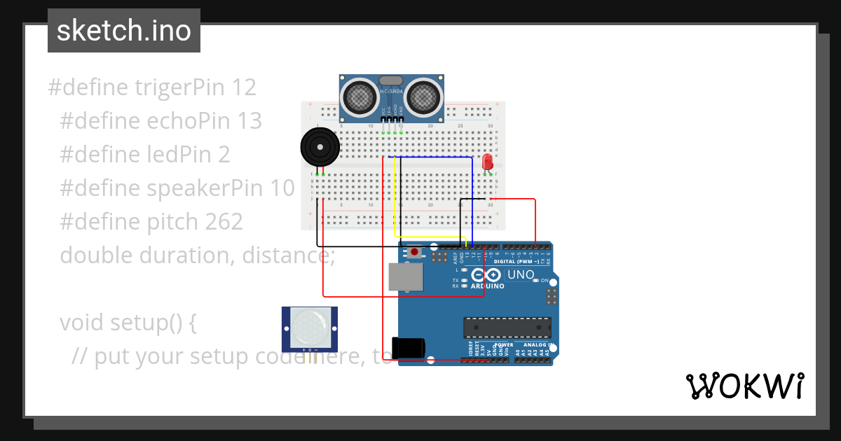 Ultrasonic And Buzzer Interfacing Wokwi Esp32 Stm32 Arduino Simulator