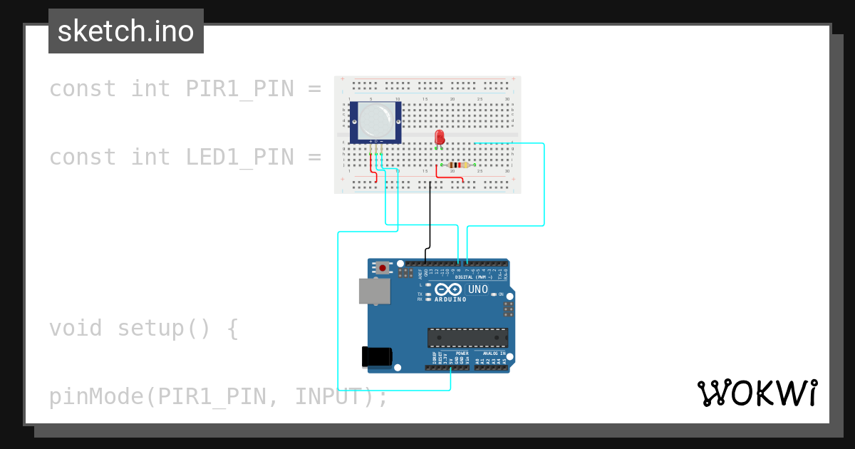 Bewegungsmelder Wokwi Wokwi Esp32 Stm32 Arduino Simulator