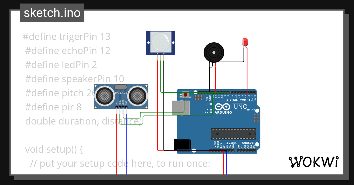 Pir Wokwi Esp32 Stm32 Arduino Simulator