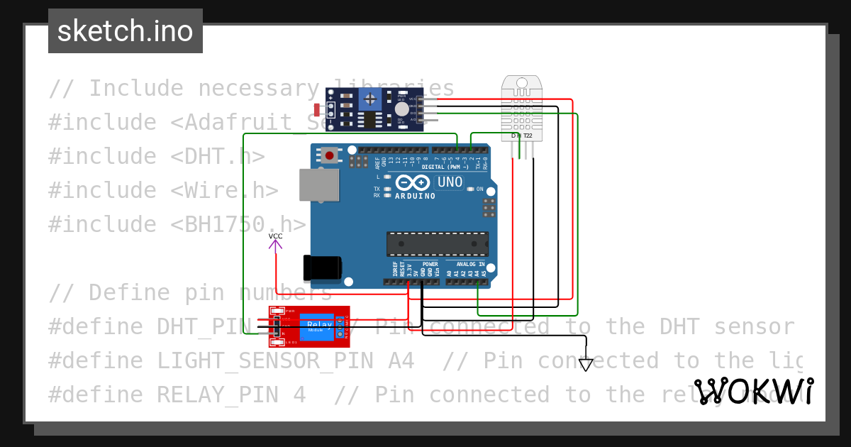 Lighting System Wokwi Esp32 Stm32 Arduino Simulator