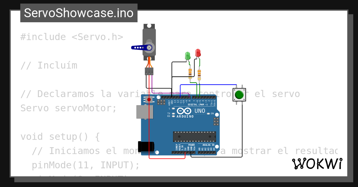 Servoo Wokwi Esp32 Stm32 Arduino Simulator
