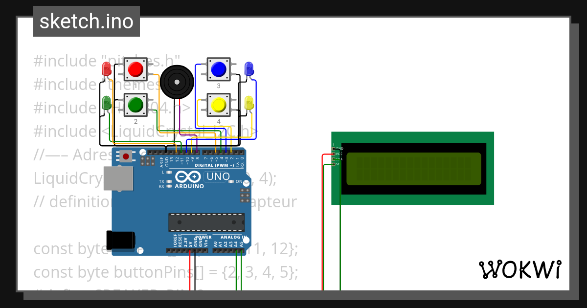 Game discover songs - Wokwi ESP32, STM32, Arduino Simulator