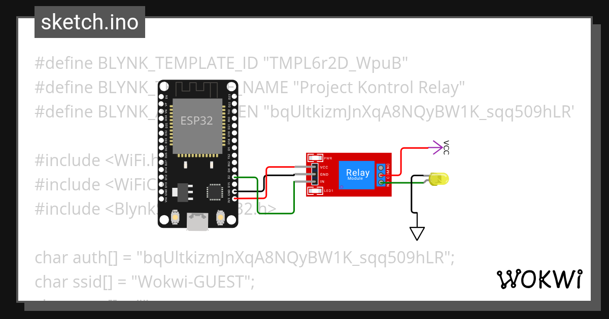 P52 Iot Relay Wokwi Esp32 Stm32 Arduino Simulator 