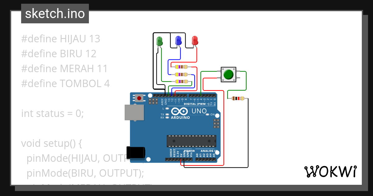 tugas 1 - Wokwi ESP32, STM32, Arduino Simulator
