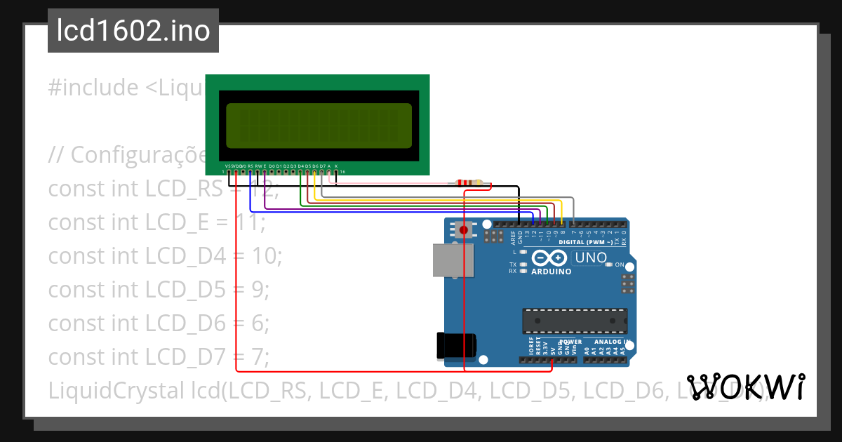 lcd1602.ino Copy - Wokwi ESP32, STM32, Arduino Simulator