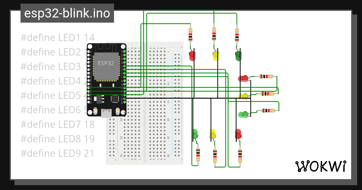 lampu lalu lintas vito dzaki adhitya - Wokwi ESP32, STM32, Arduino Simulator