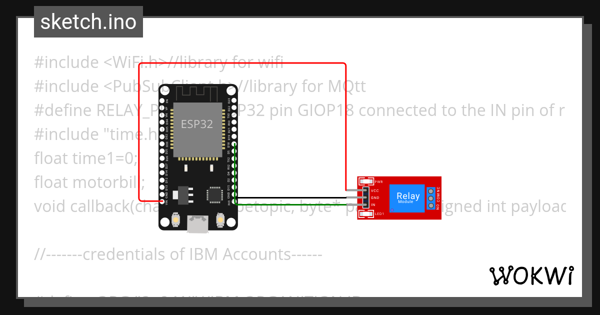 relay - Wokwi ESP32, STM32, Arduino Simulator