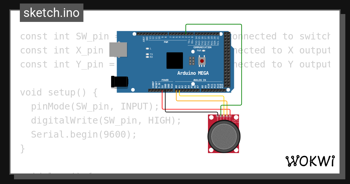 Lesson 13 Analog Joystick Module Wokwi Esp32 Stm32 Arduino Simulator 8710