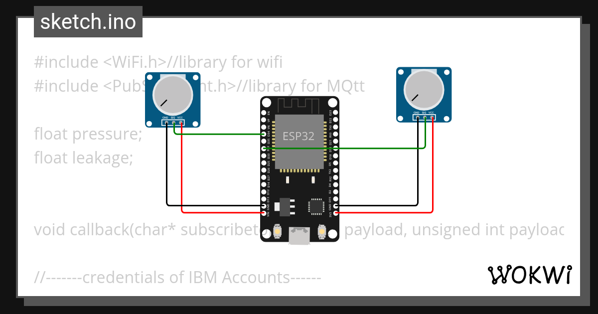 GasPipeline monitoring system - Wokwi ESP32, STM32, Arduino Simulator