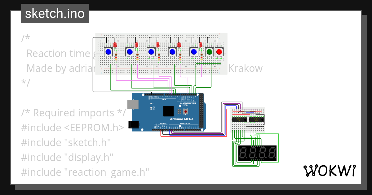 reaction_game_v2 - Wokwi ESP32, STM32, Arduino Simulator
