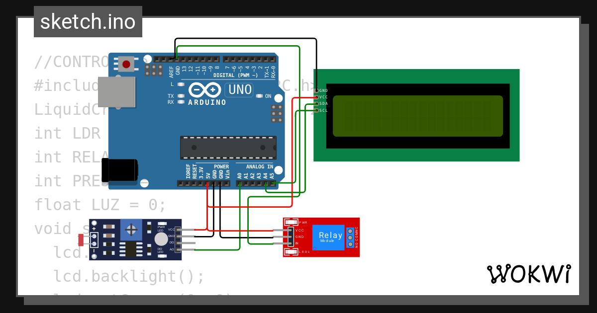 Control De Luz Wokwi Esp32 Stm32 Arduino Simulator 3166