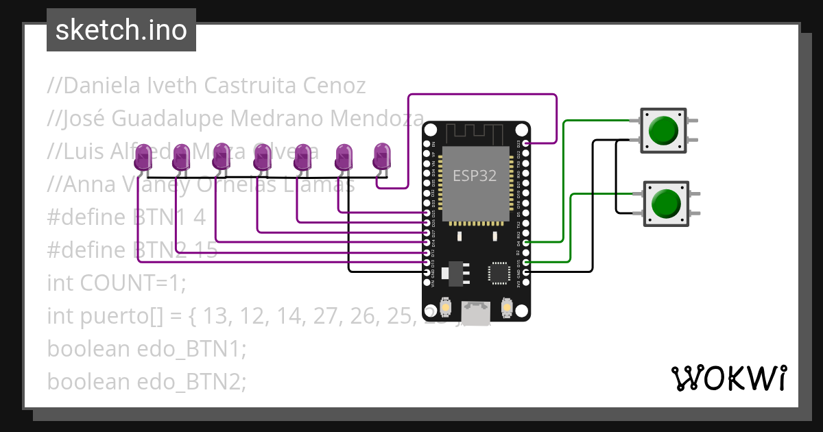 Examen - Wokwi ESP32, STM32, Arduino Simulator