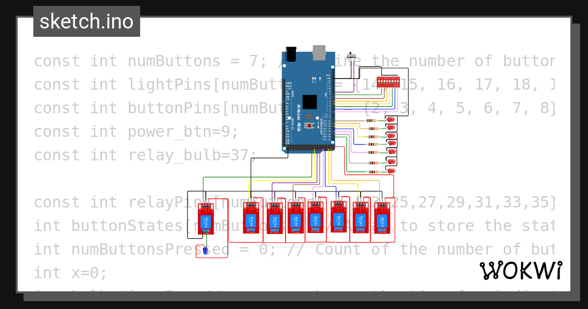 Leds With Relays Updated Wokwi Esp32 Stm32 Arduino Simulator 2907