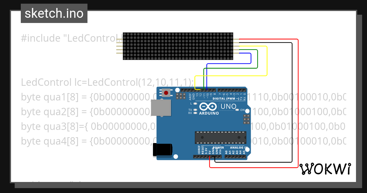 02 Animazione quadrato - Wokwi ESP32, STM32, Arduino Simulator