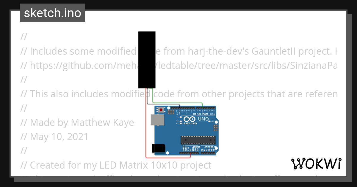 Ledmatrix Wokwi Esp32 Stm32 Arduino Simulator 5425