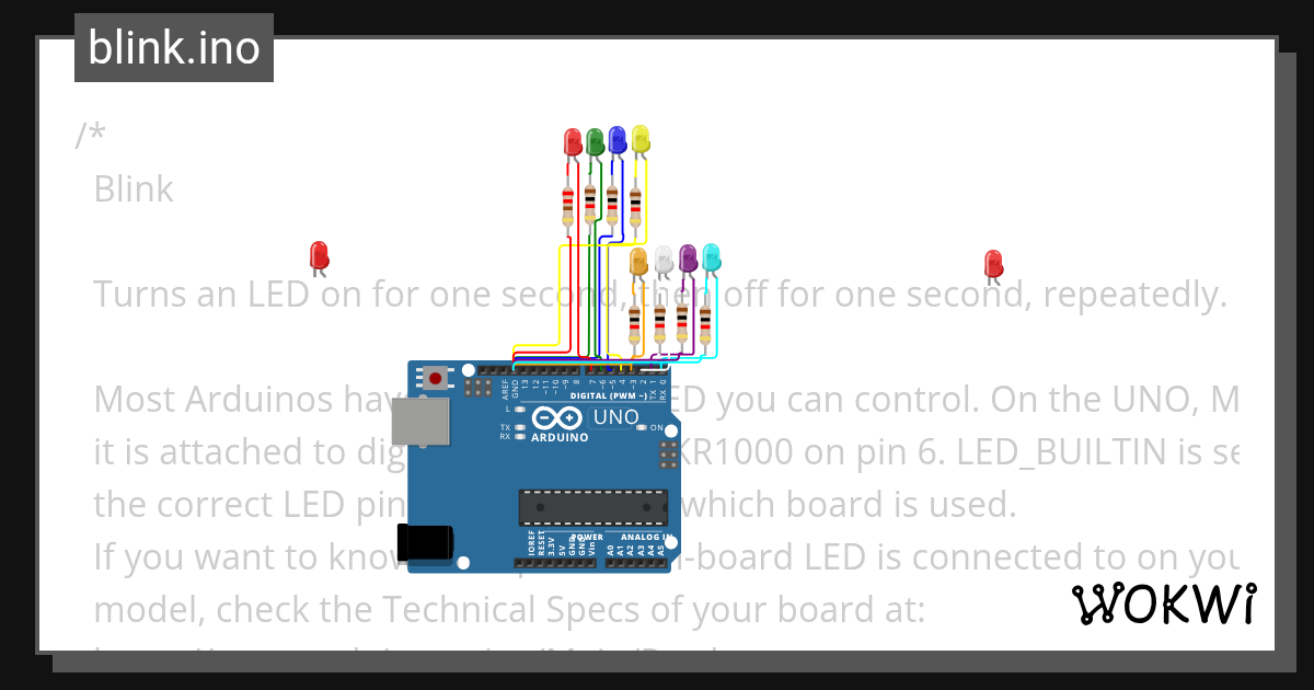 blink.ino Copy - Wokwi ESP32, STM32, Arduino Simulator