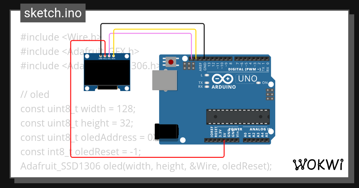 Oled Test For Simon Wokwi Esp32 Stm32 Arduino Simulator 