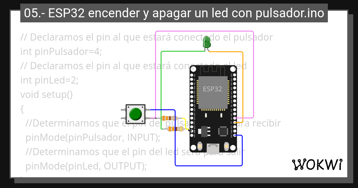 Leds Ensendido En Esp32 Copy Wokwi Esp32 Stm32 Arduino Simulator 