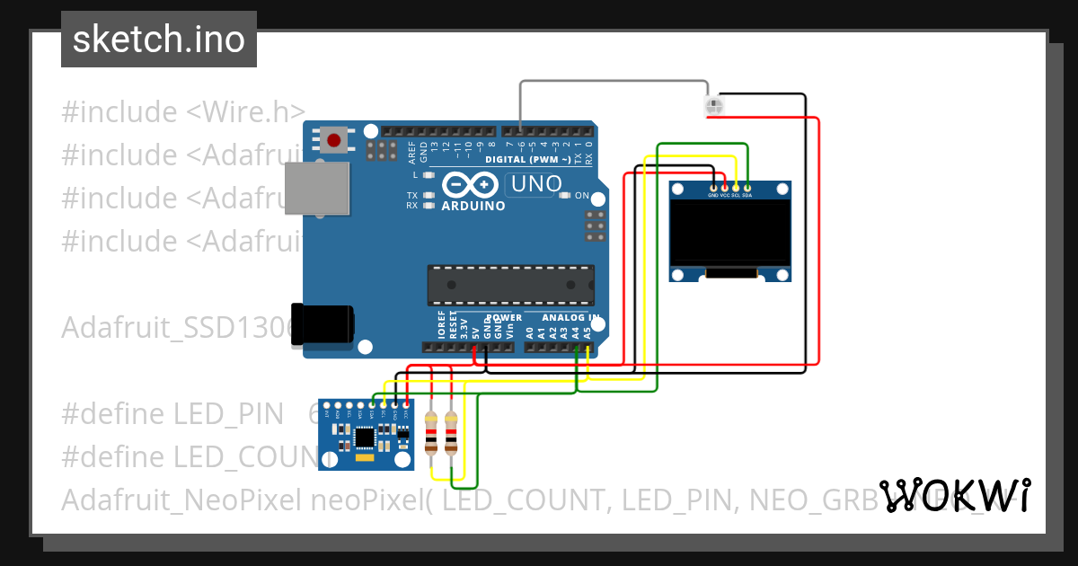 GYROSCOPE ABIMANYU RD - Wokwi ESP32, STM32, Arduino Simulator