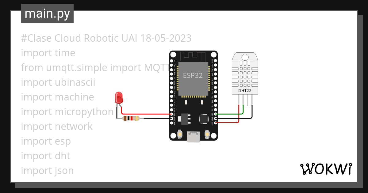 ESP32 Sim LRFIA UAI Demo HDF - Wokwi ESP32, STM32, Arduino Simulator