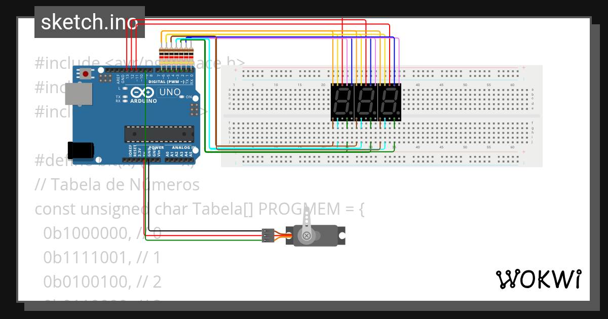 Servo-Motor - Wokwi ESP32, STM32, Arduino Simulator