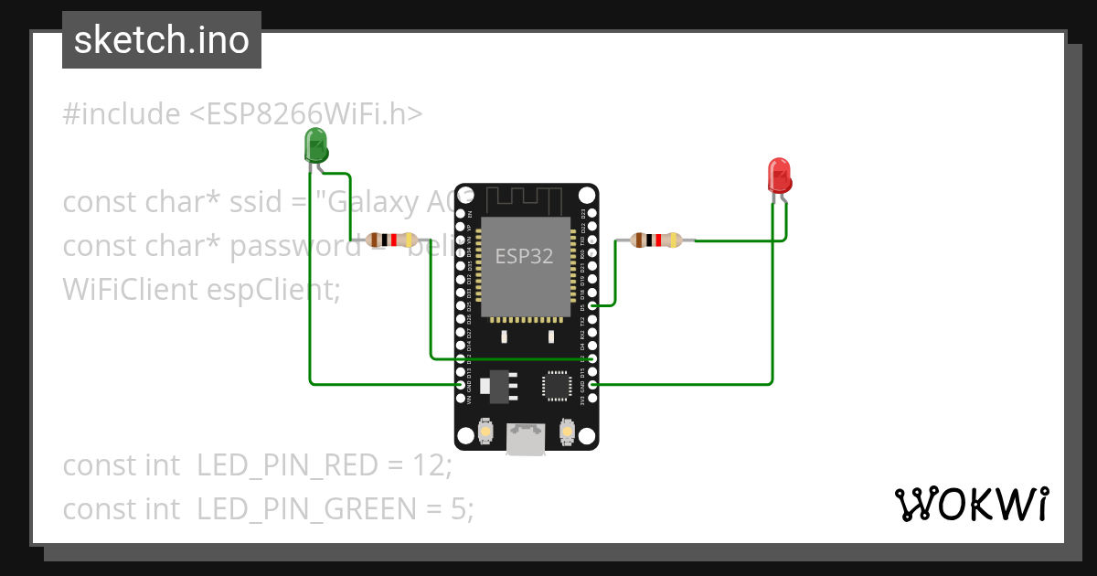 Wifi - Wokwi ESP32, STM32, Arduino Simulator