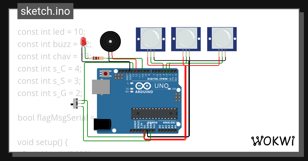 alarmes - Wokwi ESP32, STM32, Arduino Simulator