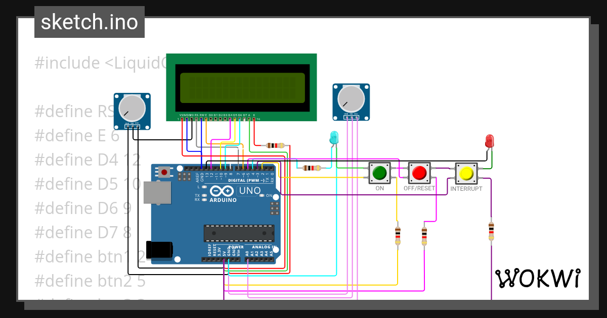 Temporizador Wokwi Esp32 Stm32 Arduino Simulator 