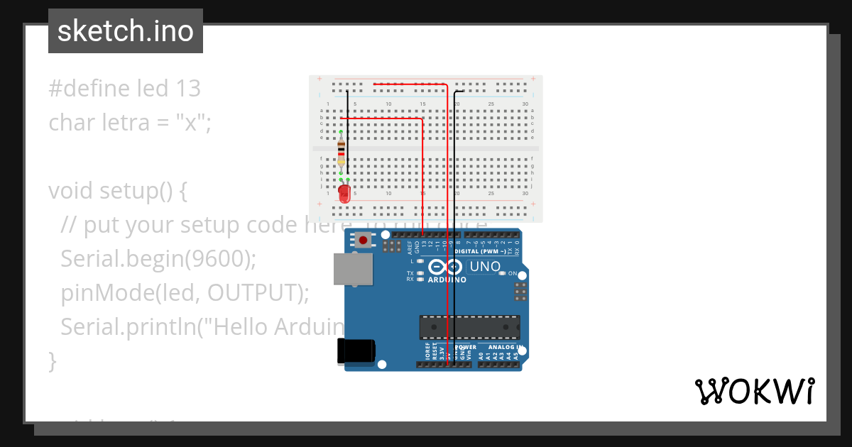 Monitor serial - Wokwi ESP32, STM32, Arduino Simulator