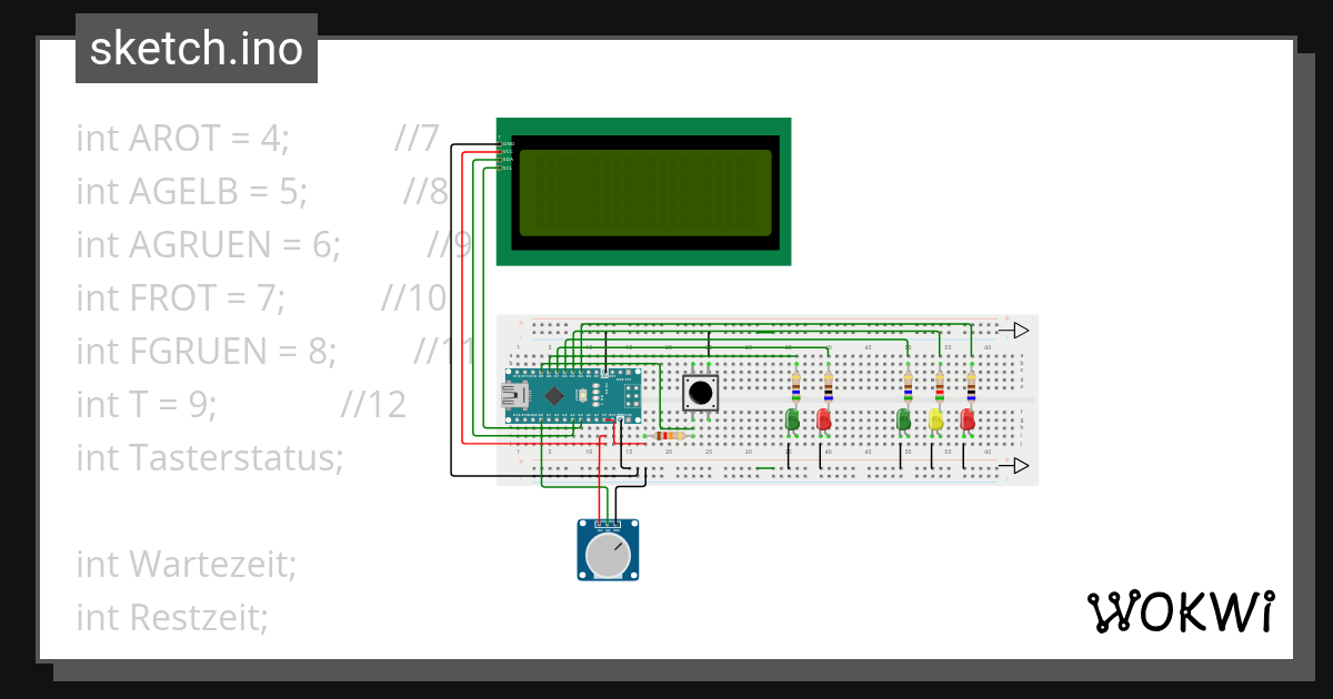 Ampel - Wokwi ESP32, STM32, Arduino Simulator