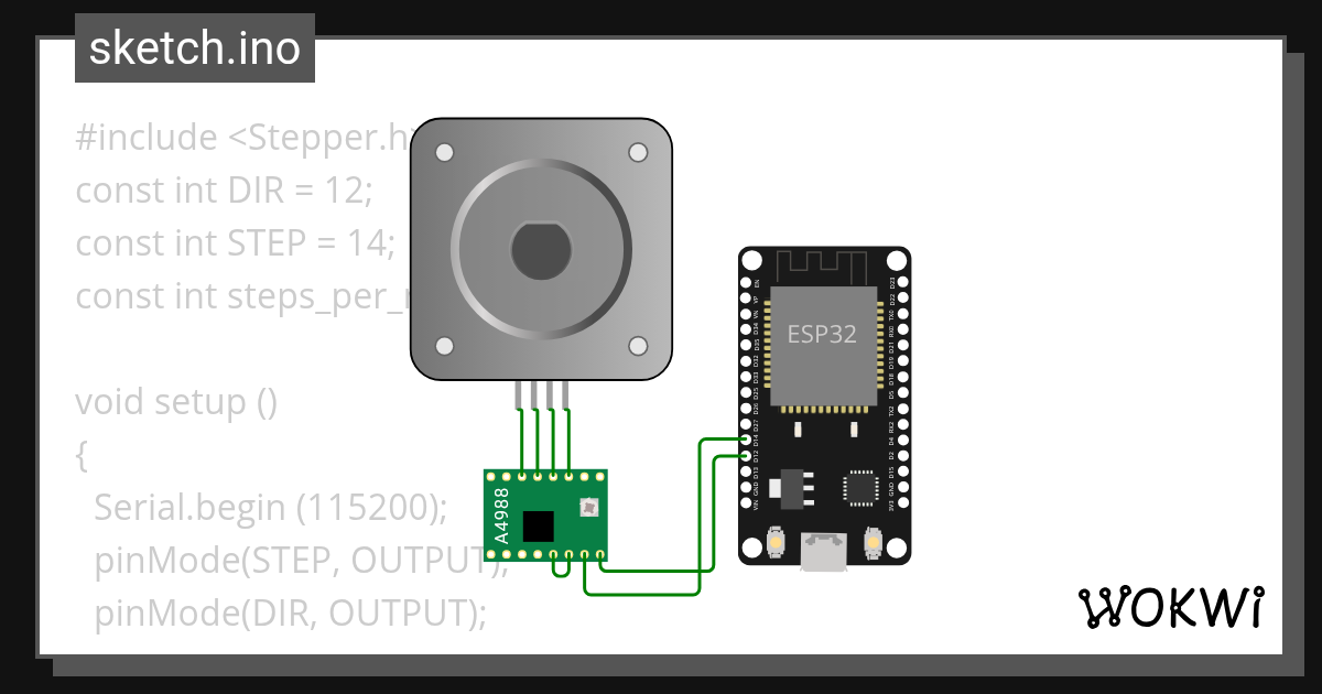 MODUL4 STEPPER NO.1 - Wokwi ESP32, STM32, Arduino Simulator