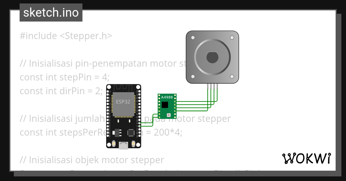 William SIhombing_320210402025_Motor Stepper No.4_Praktikum Mekatronika - Wokwi ESP32, STM32 ...