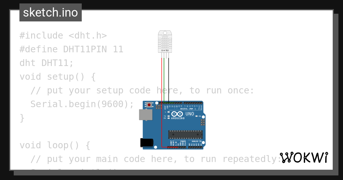Humidity And Temp Sensor Wokwi Esp32 Stm32 Arduino Simulator