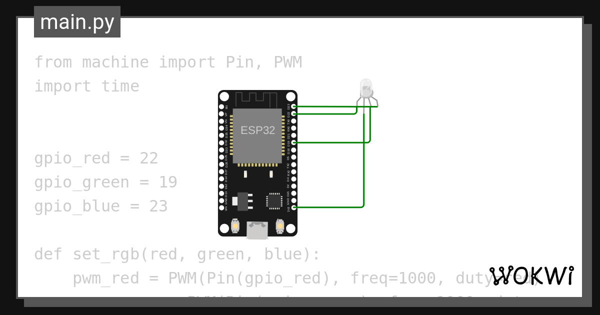 Test Rgb Wokwi Esp32 Stm32 Arduino Simulator 0888