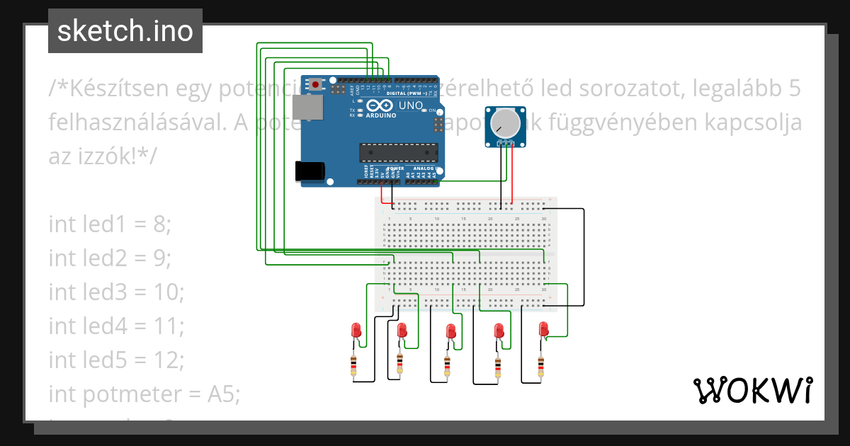 Feladat 6 - Wokwi ESP32, STM32, Arduino Simulator
