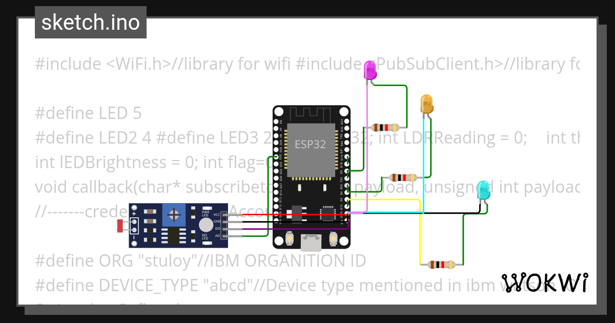 Assignment 3 - Wokwi ESP32, STM32, Arduino Simulator