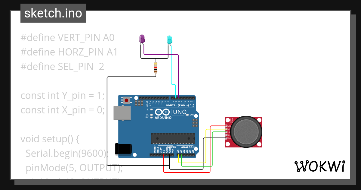 Joystick - Wokwi ESP32, STM32, Arduino Simulator