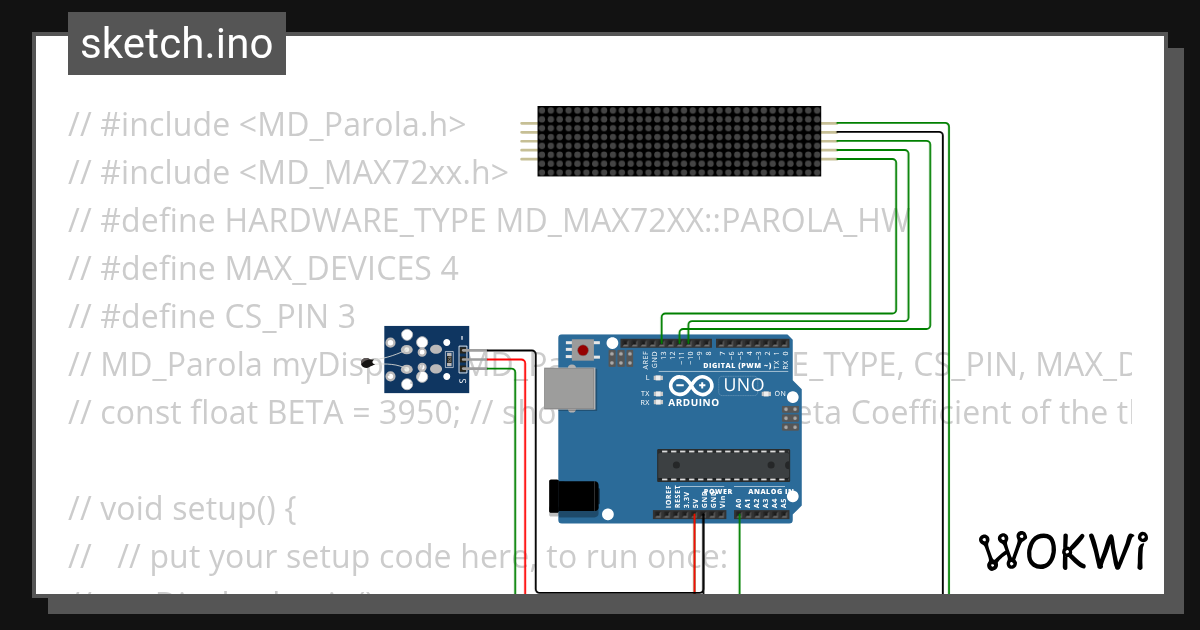 Temperature sensor Copy - Wokwi ESP32, STM32, Arduino Simulator