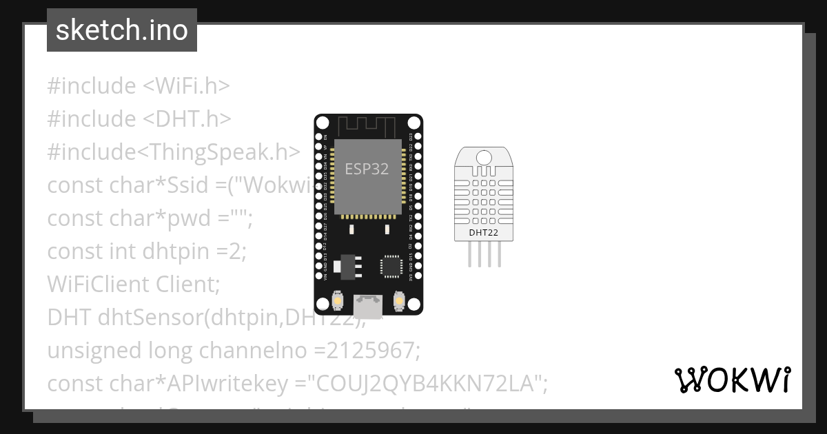 Think Speak Wokwi Esp32 Stm32 Arduino Simulator 