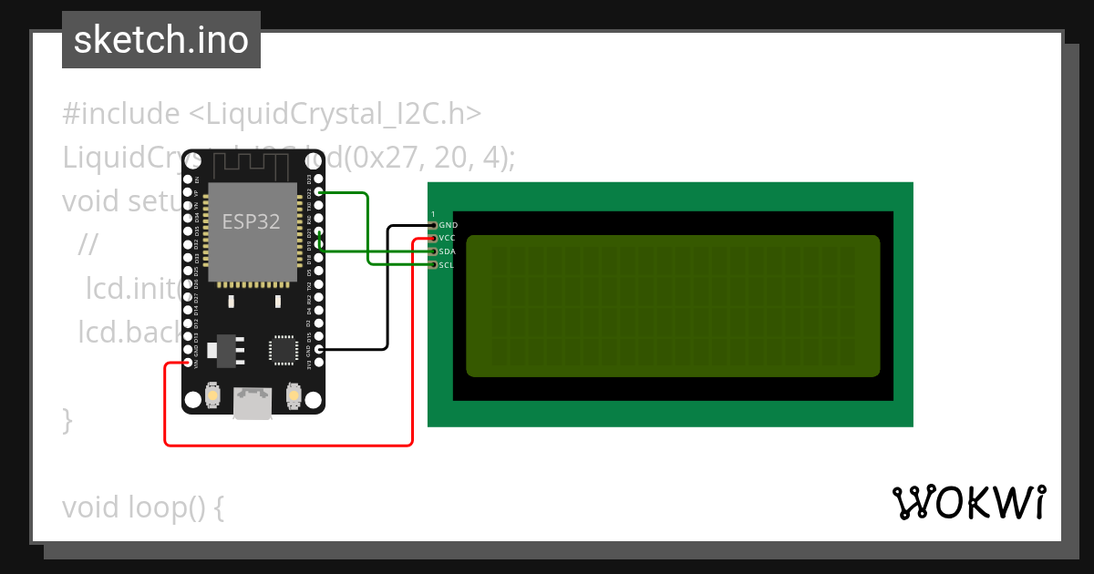lcd - Wokwi ESP32, STM32, Arduino Simulator
