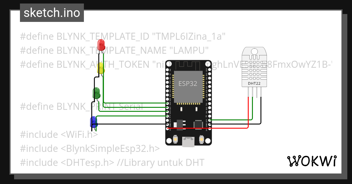 lampu - Wokwi ESP32, STM32, Arduino Simulator