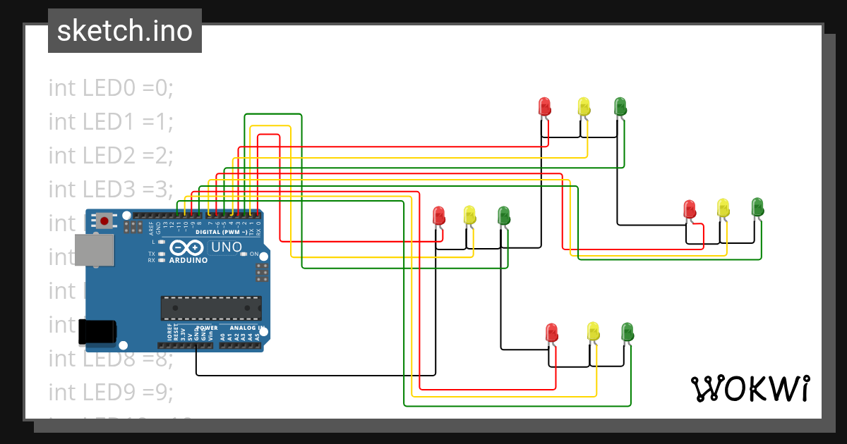 LED4 - Wokwi ESP32, STM32, Arduino Simulator