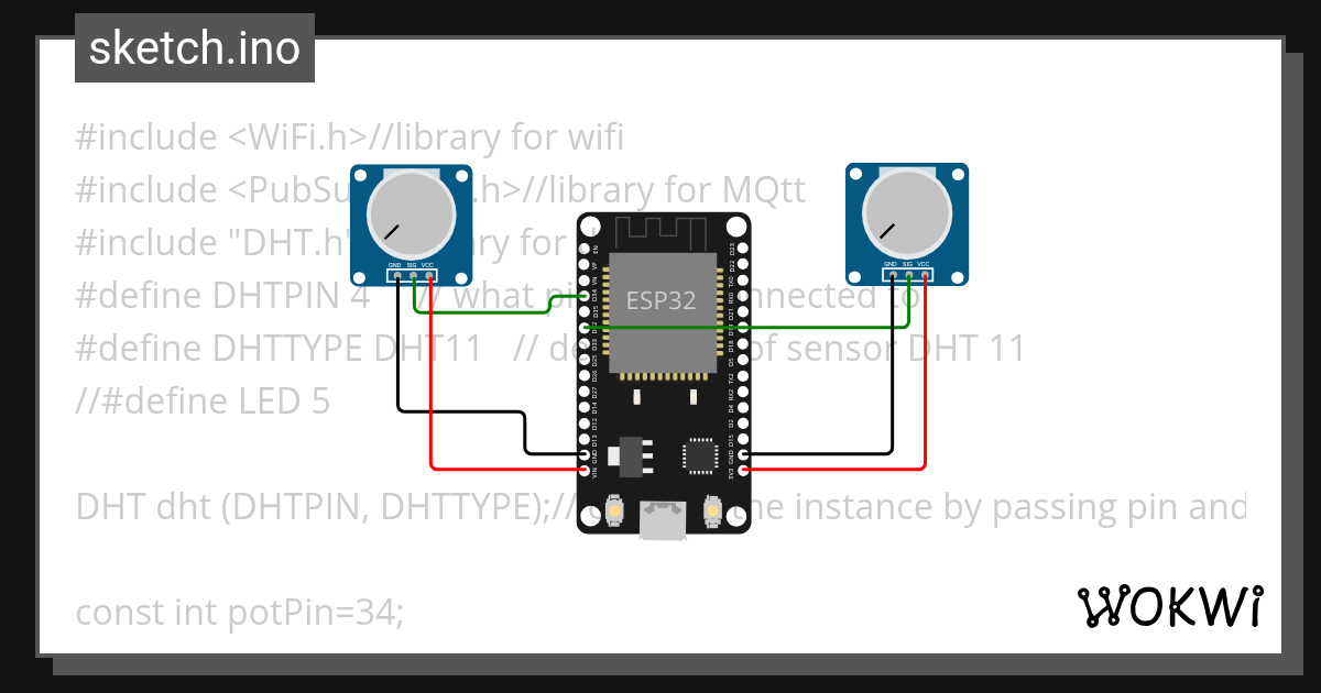 remote gas pipeline tunnel temperature - Wokwi ESP32, STM32, Arduino Simulator