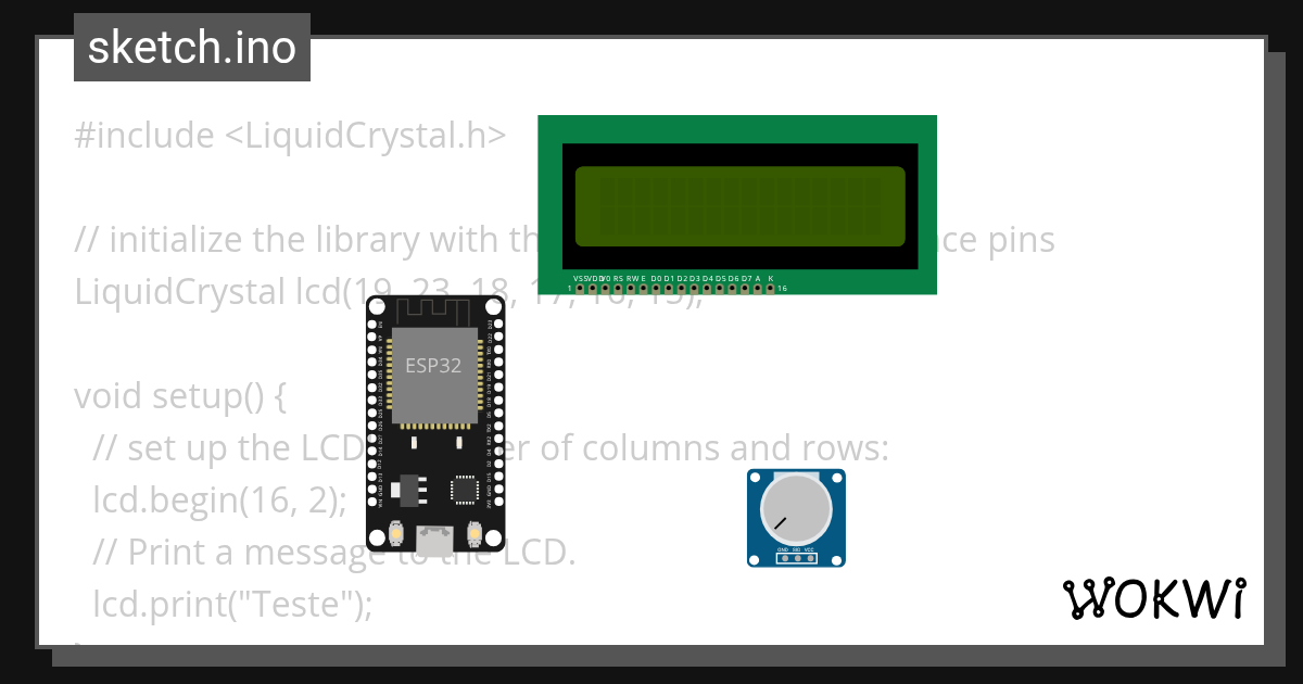 Lcd Wokwi Esp32 Stm32 Arduino Simulator