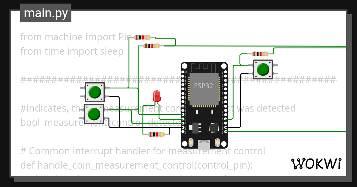 Coint Counter 1.0 - Wokwi ESP32, STM32, Arduino Simulator