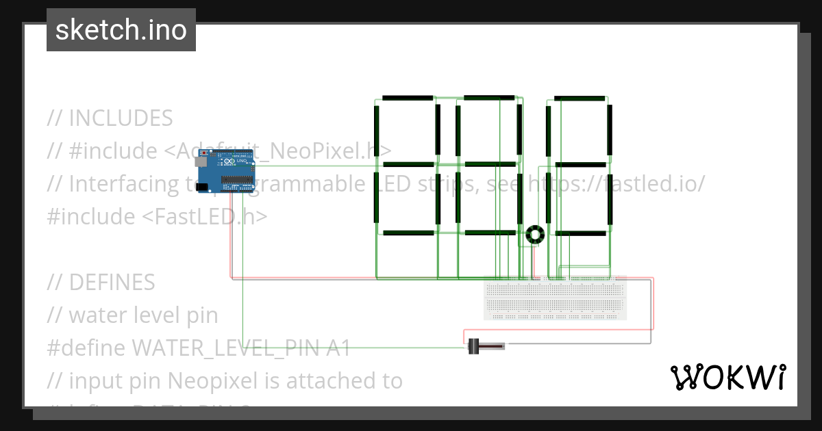 water_level_arduino - Wokwi ESP32, STM32, Arduino Simulator
